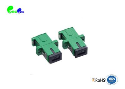 Cina Adattatore a fibra ottica di singolo modo dello Sc APC SX con la manica ceramica di verde completo della flangia dell'Automatico-otturatore in vendita