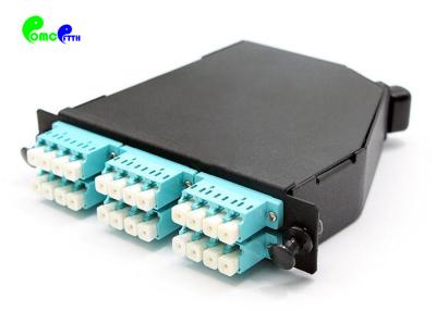 Cina maschio della cassetta 1 x MTP di 24F OM3 MPO MTP - un quadrato di 6 x LC per 1U 3 scanala il quadro d'interconnessione in vendita