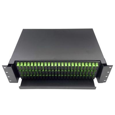 Cina Data Center 19' quadro d'interconnessione di fibra del supporto di scaffale 3U CRS ha laminato a freddo l'acciaio in vendita