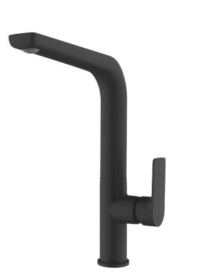 China Convenient and Stylish Kitchen Faucet with Slender Columnar Body and Flat Square Handle for sale