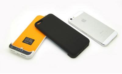 Cina la Banca esterna di potenza della batteria del caricatore 5/5S di iPhone 2200mAh del nero di sostegno di caso in vendita