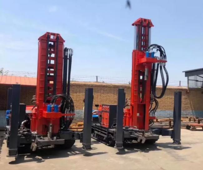 ST 180 Water Well Drilling Rig in operation showing full machine setup