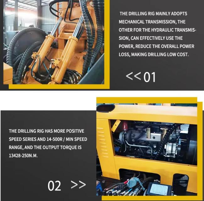 Deep Underground Pneumatic Drilling Rig For Water Well Driling 300 Meters 4