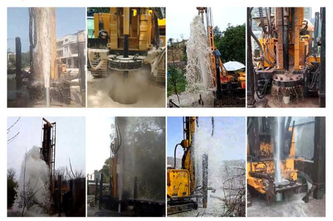 Deep Underground Pneumatic Drilling Rig For Water Well Driling 300 Meters 10