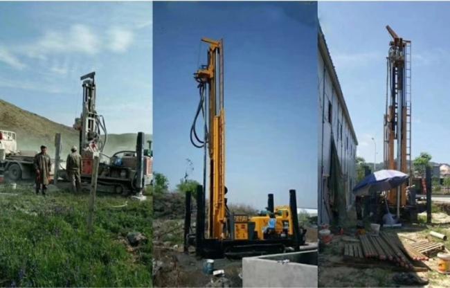 ST 180 drilling rig showing full equipment setup