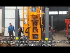 Meters Pneumatic Drilling Rig Crawler Mounted Water Well Machine Tunnel