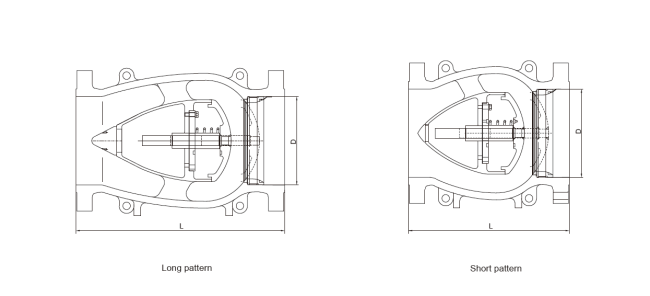 Long(Short )Pattern Axial Flow Check Valve 1