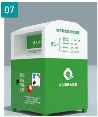 Cina La polvere ha ricoperto la scatola di donazione dell'OEM di rivestimento per i vestiti, 1800mm alto in vendita