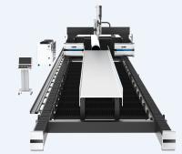 Quality KHL14025 20KW Gantry H Beam Laser Cutting Machine With Manual Workbench Air Compressor for sale