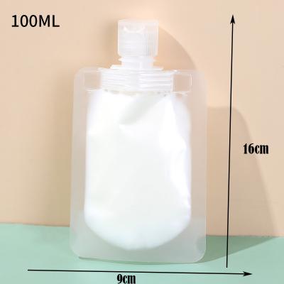 Spout 30ML 50ML 100ML Spouted Stand Up Pouch Matte Cosmetic Lotion Makeup
