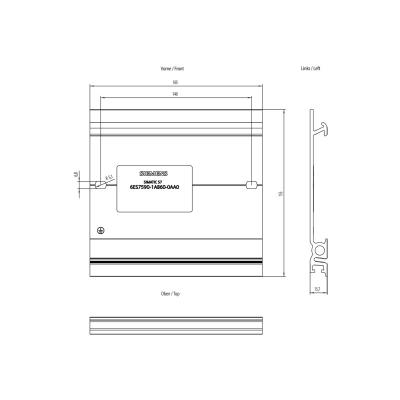 중국 원본 패키지 SIMATIC S7-1500 6ES7590-1AB60-0AA0 PLC 시스템에 대한 장착 레일 160 mm 판매용