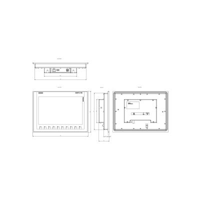 China SIMATIC HMI KTP1200 Basic Panel Key/touch operation 12" TFT Display 100% Originele Te koop
