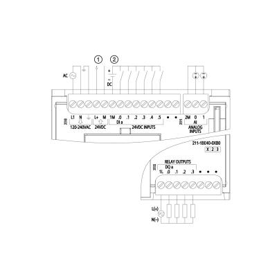 China 6ES7211-1BE40-0XB0 SIMATIC S7-1200 CPU 1211C Compacte CPU met 2A Relay en AC/DC Power Te koop