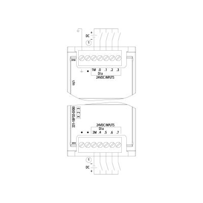 China SIMATIC S7-1200 Digitale Invoer SM 1221 8 DI 24 V DC Sink/Source PLC 6ES7221-1BF32-0XB0 Te koop