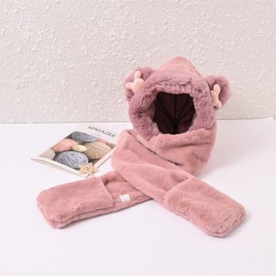 Chine Écharpe à capuche polyvalente 3 en 1 pour enfants avec un nœud et des gants de poche à vendre