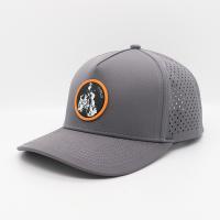 Quality Custom Rubber Logo Golf Hat WaterProof Laser Cut Hole Sports Hat For Active Lifestyle for sale