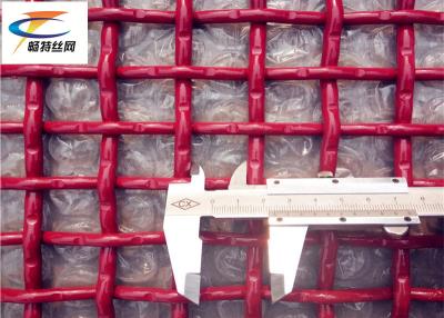 Cina WearProof resistente alla corrosione unito galvanizzato di estrazione mineraria del vinile della maglia rivestita dello schermo in vendita