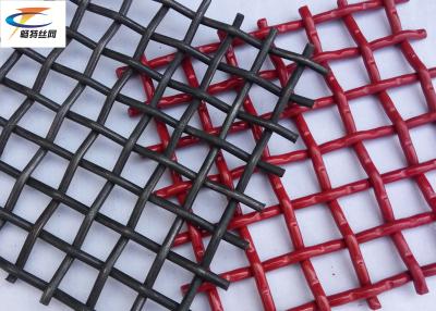 Cina Rete metallica nera/rossa della piegatura della serratura, PVC ha ricoperto il cavo che recinta la resistenza all'usura in vendita