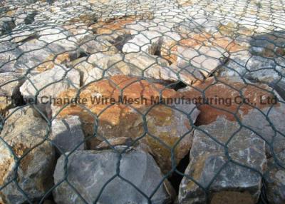 Cina Gabbioni tessuti scatola esagonale galvanizzati immersi caldi del gabbione di riva della rete metallica in vendita
