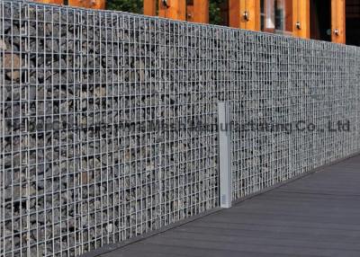 Cina La forma quadrata ha galvanizzato la scatola saldata di pietra del gabbione della rete metallica/barriera saldata di Hesco in vendita