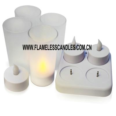 Cina Candela commovente ricaricabile dello stoppino LED della plastica LED Tealights/candela senza fiamma stupefacente in vendita