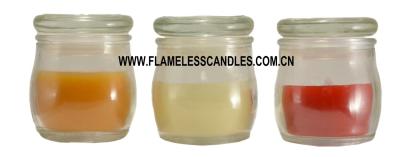 Cina Mini candela del barattolo di multi di colore di vetro LED festa votiva senza fiamma delle candele per il regalo di nozze in vendita