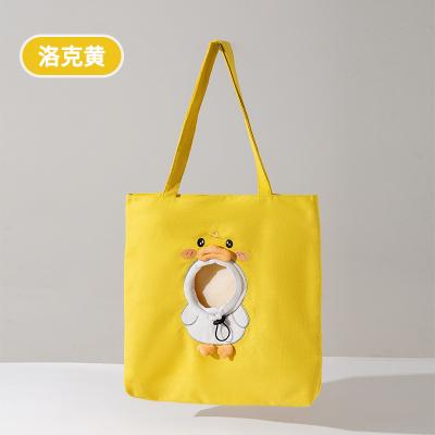 中国 覗き窓付きキャンバス猫用キャリーバックパック - 調節可能なストラップ 販売のため