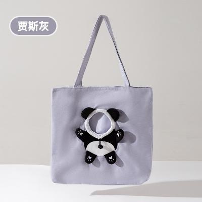 中国 覗き窓付きキャンバス猫用キャリーバックパック - 調節可能なストラップ 販売のため