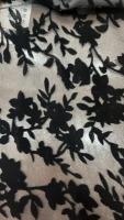 Quality 250GSM Velour Fabric Burnt Flower Velvet Fabric For Bags Shoes Drapery for sale