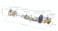 Quality Hot Press Melamine Board Artificial Board Short Cycle Press 28m Floor Area for sale