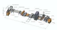Quality Short Cycle Hot Press Machine For Plywood Board Production Line Floor Area 29m for sale