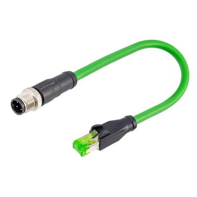 Κίνα Καλώδιο Ethernet M12 D κωδικοποιημένο - 4 Pin IP67 Αδιάβροχο Βιομηχανικό Καλώδιο Ethernet προς πώληση