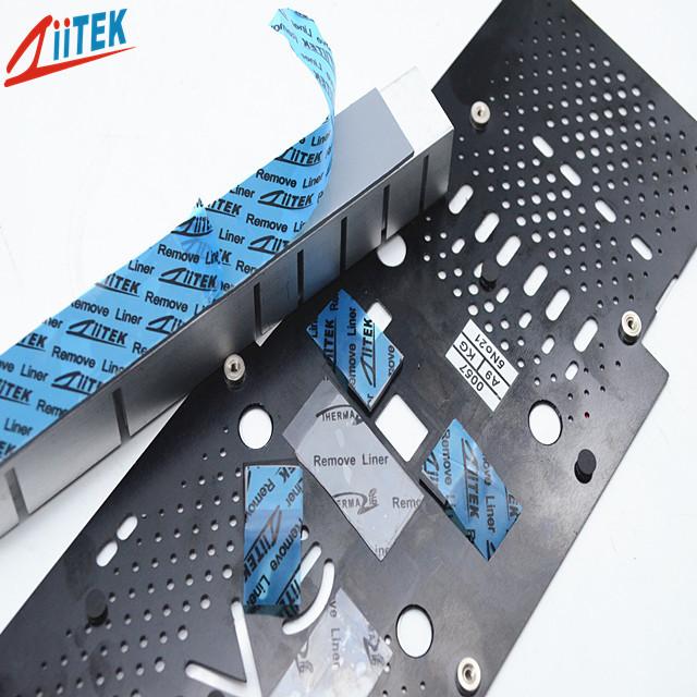 TIF series thermal gap pad product sample showing gray silicone-based thermal conductive material