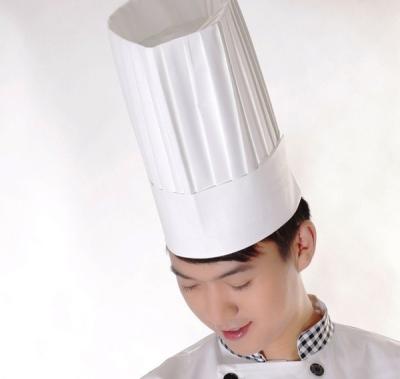 China Wegwerfchef-Hats-Papierfutter-Kappe für Küchen-/Restaurant-Umhüllung mit den Luftlöchern frei zu verkaufen