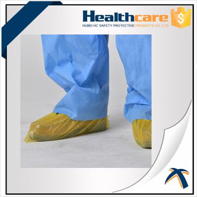 Chine La chaussure jetable de couleur bleue couvre le rond de CPE ou la taille élastique plate d'OIN FDA de la CE à vendre