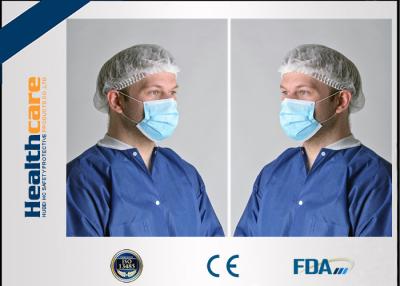 China Blauw Beschikbaar Gezichtsmasker met Comfortabele 4 Vouw van Earloop 2 Vouw 3 Vouw Lichtgewicht Te koop