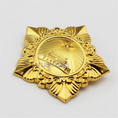 Китай Военный преданный значок пятиконечной звезды, изготовленные на заказ коммеморативные значки, выполненные на заказ медали металла, двухсторонние значки продается