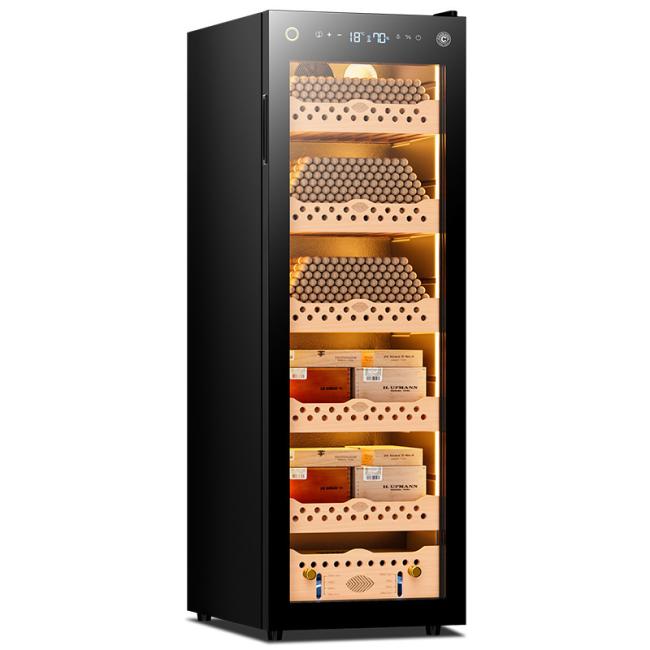 Dual-Zone Wine & Cigar Cooler Humidifier Luxury Constant Temperature Storage Cabinet Dual-Zone Wine & Cigar Cooler Humidifier Luxury Constant Temperature Storage Cabinet
