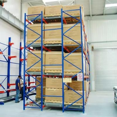 Cina Q235B Raw Material Heavy Duty Push Back Pallet Racking System For Warehouse Storage in vendita