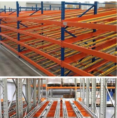 Cina Q235B Material Fluent Racking Carton Flow Racking System Type With Roller Beds Fifo in vendita