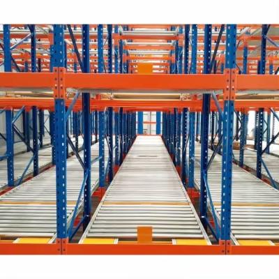 Cina Warehouse Storage Customized Pallet Flow Racking And Roller Tracks Solutions in vendita