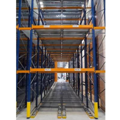Cina Customized Pallet Racking With Heavy Duty Roller Tracks And Long-lasting Steel Shelf in vendita