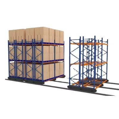 Cina Common Serviceability High Storage Efficiency Electric Control Mobile Pallet Racking in vendita