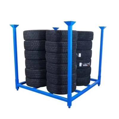 Cina Easy to Assemble Heavy Duty Portable Metal Stack Racks for Common Tires 0-5m Height in vendita