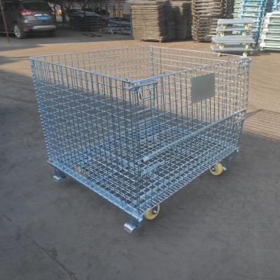 Cina Serviceability Common Large Metal Wire Mesh Storage Containers for Customized Warehouse in vendita
