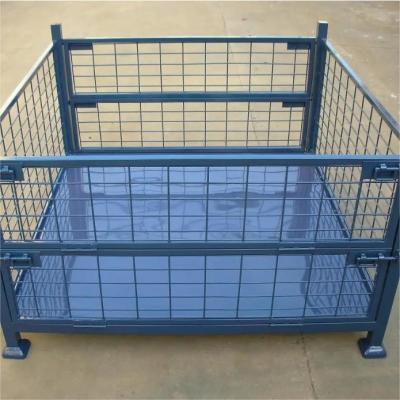 Cina Warehouse Transport Welded Wire Mesh Basket with Caster 1000*800*1000cm Package Size in vendita