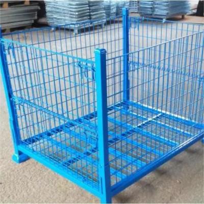 Cina Multi-Level Racking QIFEI-028 Warehouse Transport Welded Wire Mesh Basket with Caster in vendita
