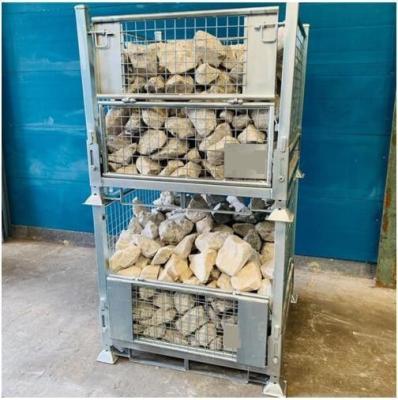 Cina Foldable QF-Turnover Box Mesh Side Panel Storage Unit For Industrial And Warehousing in vendita