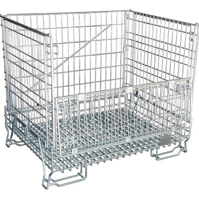 Cina Foldable Galvanized Steel Bin Pallet Mesh Container Welded Portable 100-1500 Closed Open in vendita