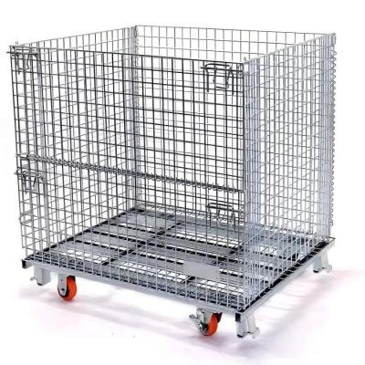 Cina Common Welded Portable Storage Cage Metal Box For Warehouse Development Conventional in vendita